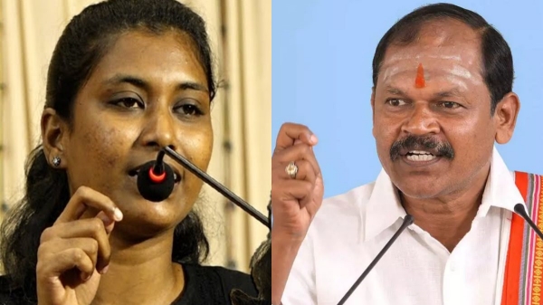 டிவி விவாதத்தில் செருப்பு வீச்சு.. அடிக்க பாய்ந்த அர்ஜுன் சம்பத்.. மதிவதனி கொடுத்த ரிப்ளைய ...