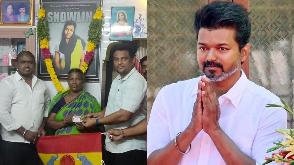 விஜய் கட்சி தவெகவில் இணைந்த தூத்துக்குடி ஸ்னோலின் தாய்.. எங்களுக்காக ...