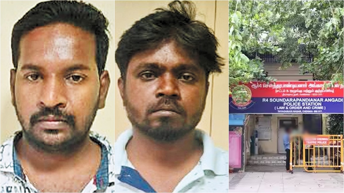 சென்னை திநகர் பாண்டி பஜார் காவல் நிலையத்தின் வாசலிலேயே.. போலீசுக்கே ...