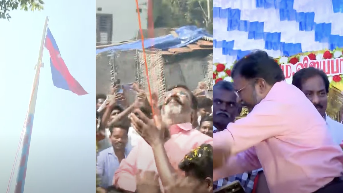 மதுரையில் 45 அடி உயர விசிக கொடி.. அனுமதி கொடுத்த வருவாய் ஆய்வாளர் அனிதா ...