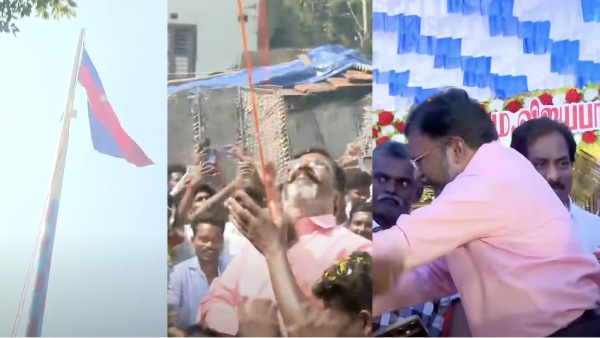 மதுரையில் 45 அடி உயர விசிக கொடி.. அனுமதி கொடுத்த வருவாய் ஆய்வாளர் அனிதா ...