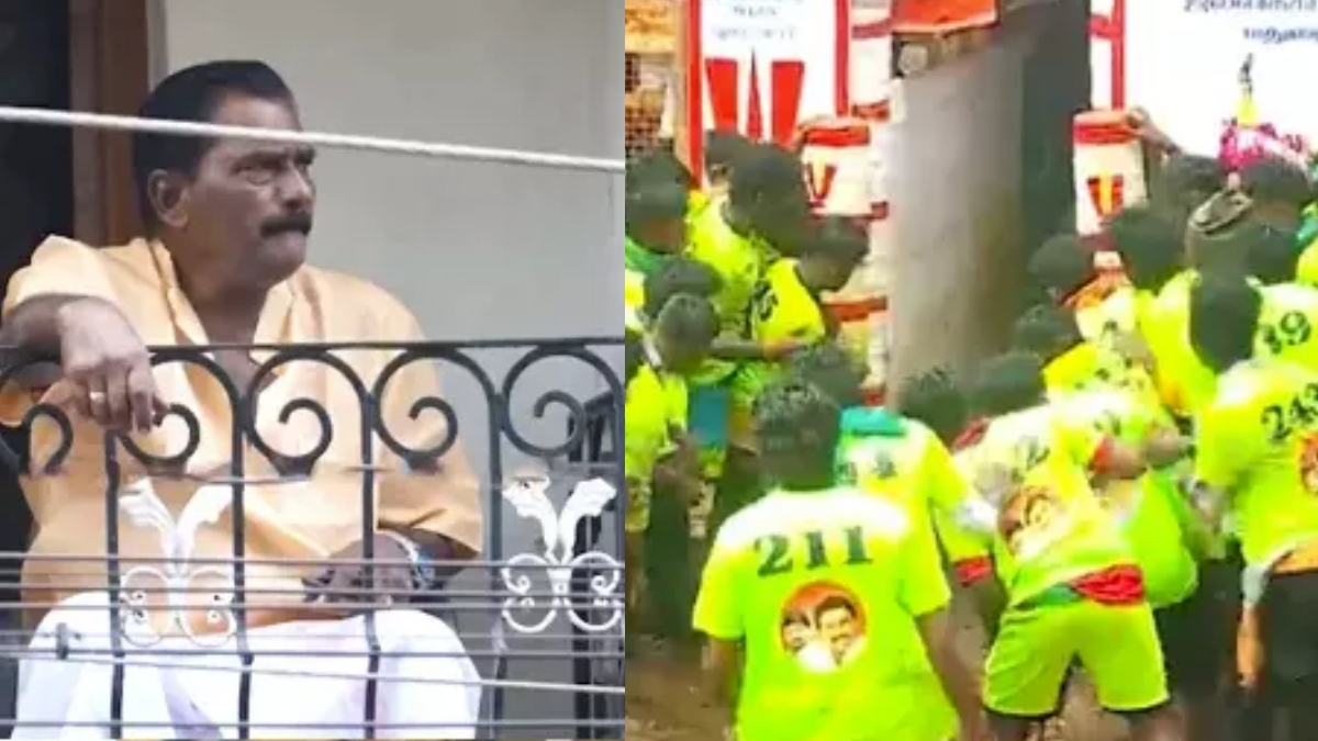 வேல ராமமூர்த்தி பால்கனியிலேயே உட்கார்ந்துட்டாரு.. மதுரை அவனியாபுரம் வீட்டு வாசலிலேயே துள்ளிய ...