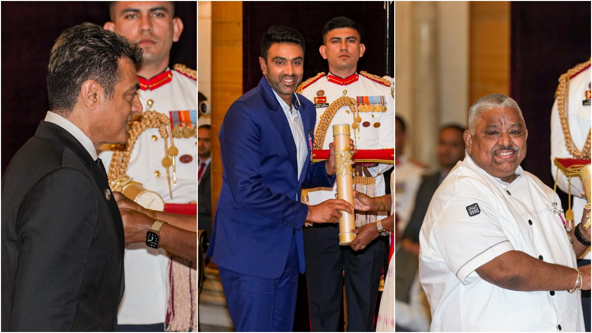 நடிகர் அஜித், அஸ்வின், செஃப் தாமு உட்பட பத்ம விருதுகளை பெற்ற தமிழர்கள்.. முழு பட்டியல் இதோ ...