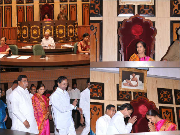 డిప్యూటీ స్పీకర్‌గా పద్మ: కెసిఆర్ ప్రశంసలు(పిక్చర్స్) | Padma Devender ...