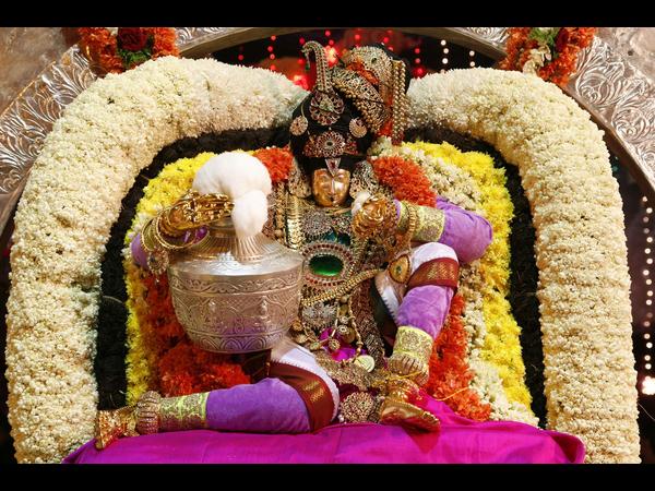 సూర్యప్రభ వాహనంపై పాండురంగడుగా అమ్మవారు(పిక్చర్స్) | Padmavathi takes ...