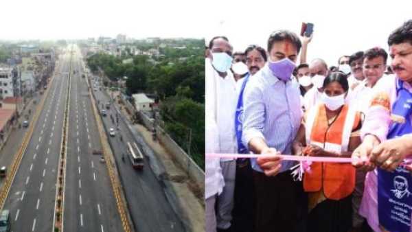 Balanagar flyover: తొలి ఆరు వరుసల బాలానగర్ ఫ్లైఓవర్ ప్రారంభించిన మహిళా ...