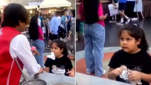 VIRAL VIDEO:ఐస్ క్రీమ్ పట్టుకొని ఆటలు, టర్కీ సెల్లర్‌పై కోపంగా చూసిన ...