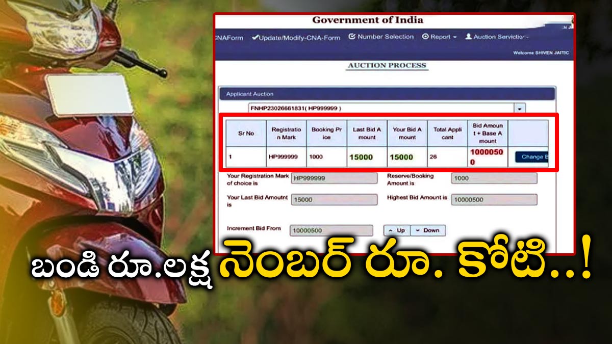 Himachal Pradesh: లక్ష రూపాయల బండి కోసం.. కోటీ రూపాయల నెంబర్.. | A ...