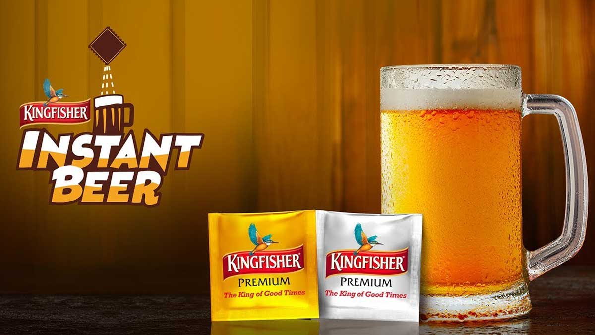 కింగ్ ఫిషర్ బీర్ పౌడర్ వచ్చేసింది | kingfisher launches instant beer ...