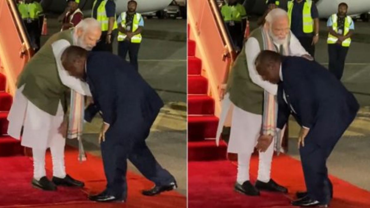 Modi: మోడీకి పాదాభివందనం చేయబోయిన పవువా న్యూ గినియా పీఎం..! | Pauwa New ...