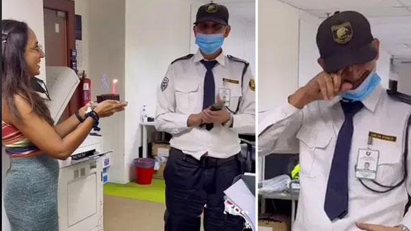 Birth Day: సెక్యూరిటీ గార్డ్ బర్త్ డే చేసిన ఉద్యోగులు.. వీడియో వైరల్ ...