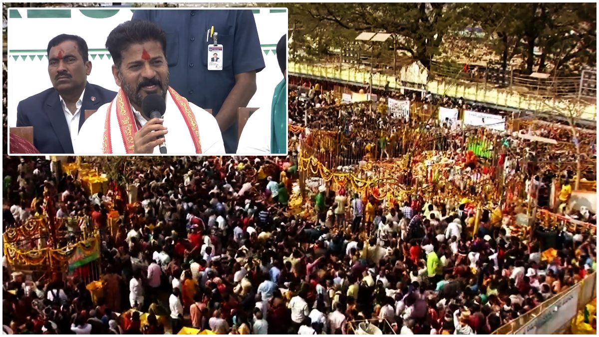 మేడారం సమ్మక్క-సారలమ్మలను దర్శించుకున్న రేవంత్: మరో 2 పథకాలపై కీలక ...