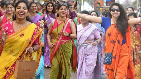 హైదరాబాద్ ఆంటీలంతా చీరలు కట్టారు... బ్రాహ్మణి కూడా! | taneira and jj ...