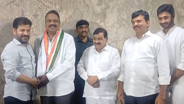 బీఆర్ఎస్ వికెట్ నంబర్ 8: కాంగ్రెస్‌లో చేరిన చంద్రబాబు శిష్యుడు | Another big jolt for BRS as its ...