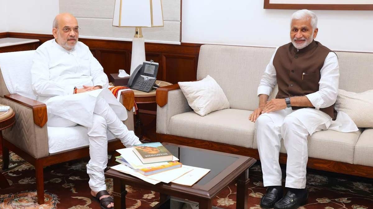 అమిత్ షా తో సాయిరెడ్డి భేటీ, కీలక చర్చ - బిగ్ టర్న్..!! | Vijaya Sai Reddy meets Amith Shah two ...