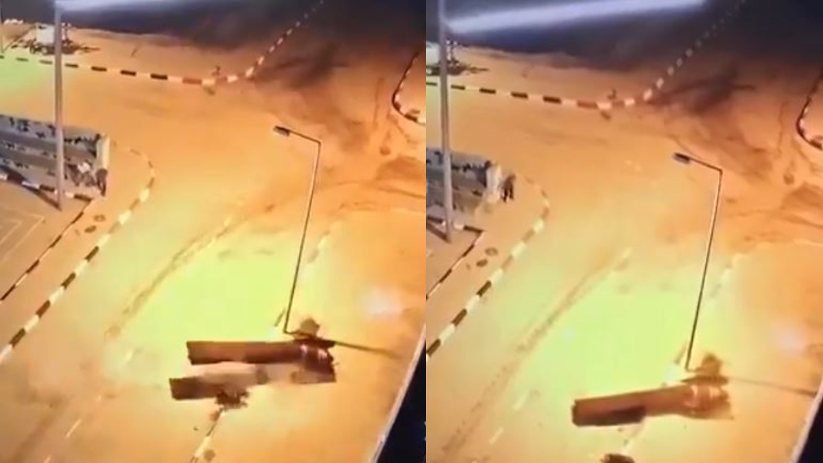 మిస్సైల్ మీద పడితే ఎట్టా ఉంటాదో తెలుసా- సీసీటీవీలో రికార్డ్ | Iran's ...