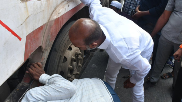 వీడియో: లారీ టైర్ కింద చిక్కుకున్న యువతి- దగ్గరుండి కాపాడిన బండి సంజయ్ ...