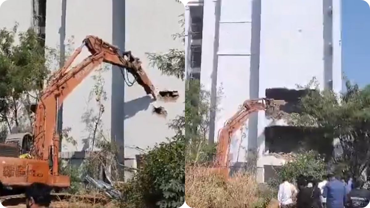 అయ్యప్ప సొసైటీలో హైడ్రా తాజా కూల్చివేతలు | HYDRAA demolish an illegally ...