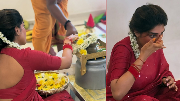 నీలో ఈ యాంగిల్ ఊహించలేదు అమ్మడు..! | Photos of Supreeta performing puja ...