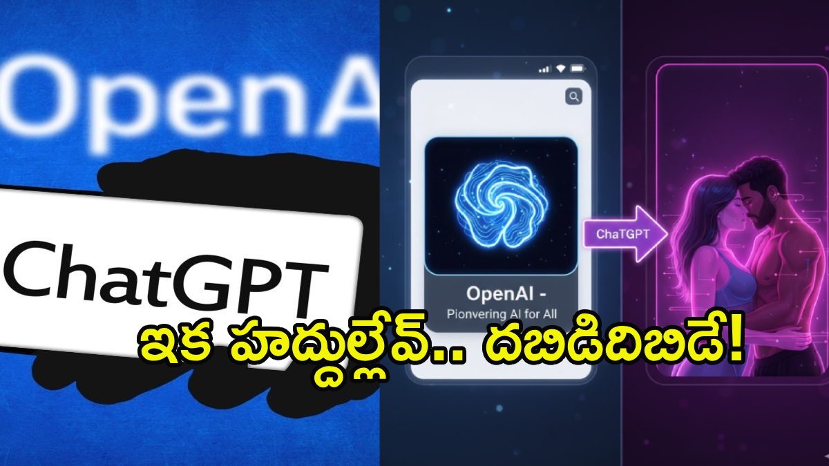 చాట్‌జీపీటీ సంచలనం: ఇకపై శృంగారం కూడా! | ChatGPT Controversy, OpenAI Allows Erotic Conversations ...