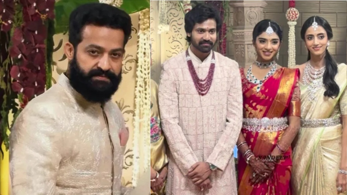 ఘనంగా మ్యాడ్ హీరో 'నార్నే నితిన్' వివాహం.. సందడి చేసిన ఎన్టీఆర్ !! | jr ntr in narne nithin ...