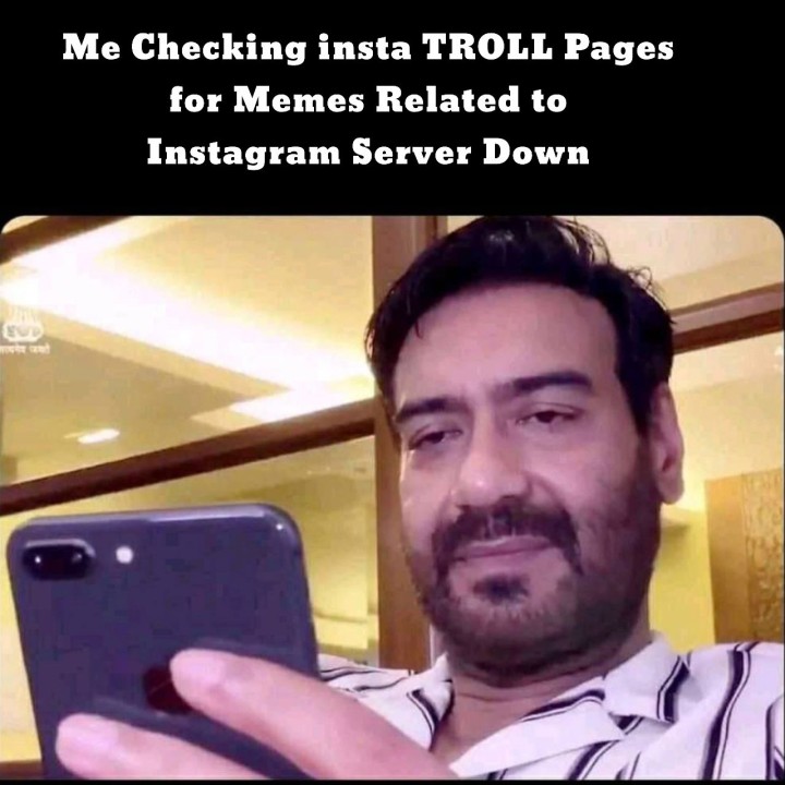 Checking for Memes on Insta and FB Server Down on Insta. Quote Card ...
