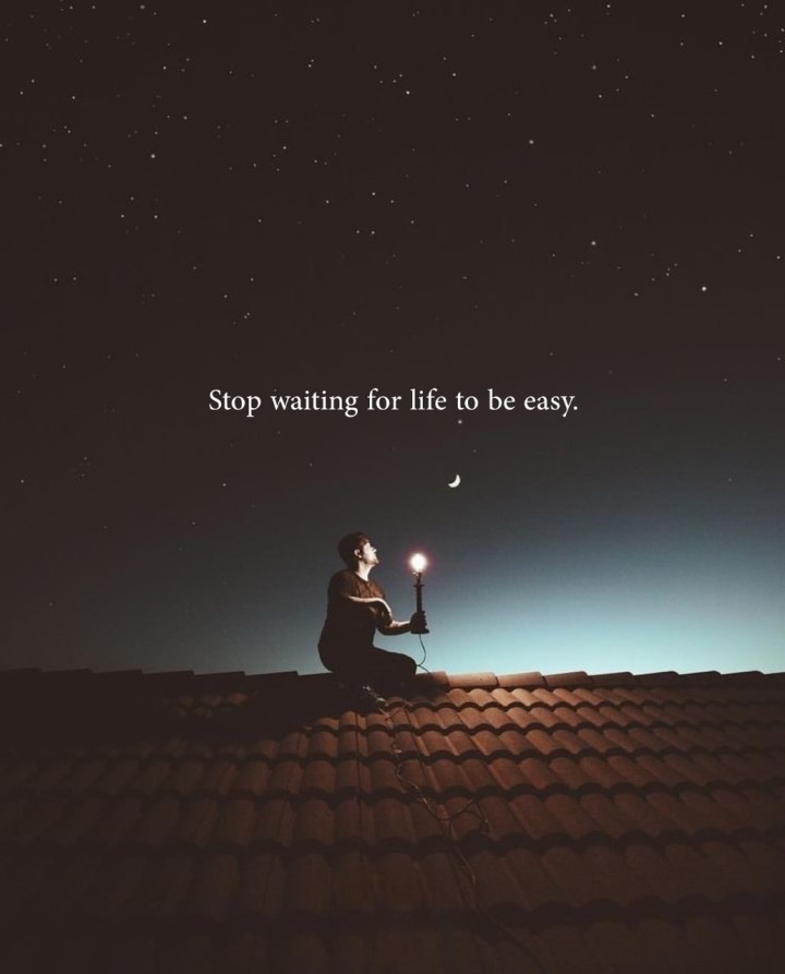 Stop waiting for life to be easy. Quote Card - Hitzfeed