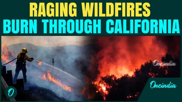 California in FLAMES | Wildfire DESTROYS 1,165 acres of land | Hundreds ...