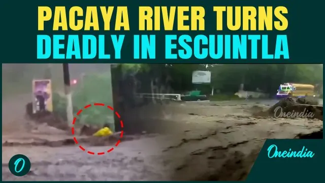 One Person Swept Away As Guatemala's Pacaya River Overflows In ...