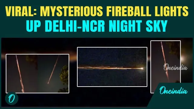 Delhi-NCR Fireball Goes Viral: Bright Streak Across Sky Sparks Global ...