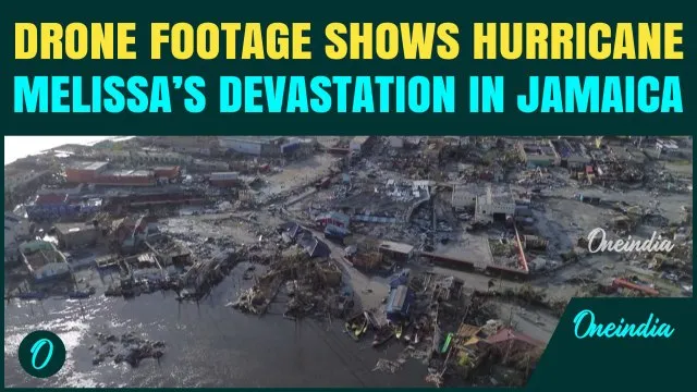 Hurricane Melissa LEAVES Jamaica in Ruins; SHOCKING Drone Video Shows Aftermath of ‘MONSTER ...
