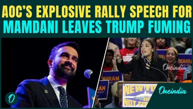 Video: AOC’s Fiery Speech for Mamdani HEATS UP The NYC Mayoral Race ...