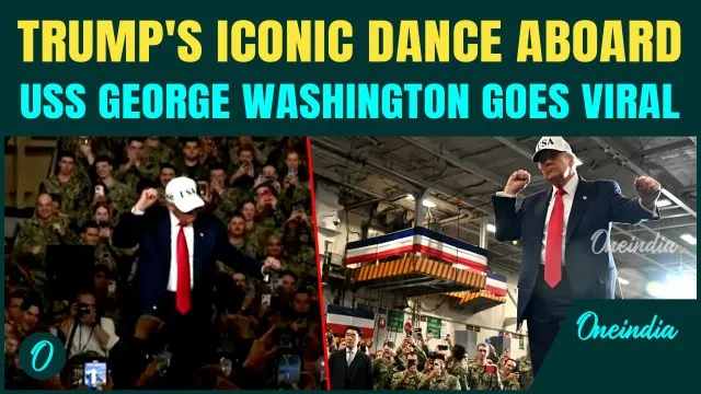 WATCH: Trump’s ‘YMCA Dance’ Goes VIRAL Aboard USS George Washington ...