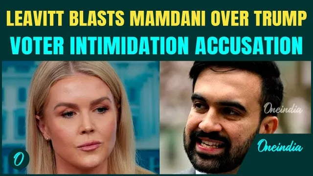 New Jersey Elections: Leavitt Fires One-Word Insult at Mamdani As He ...