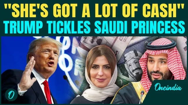 "She's Got a Lot of Cash": Trump Teases Saudi Princess; Moment Leaves ...