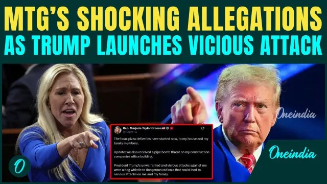 Trump Plotting to BOMB Marjorie T. Greene? MTG claims Bomb Threats as Epstein Files Feud ...