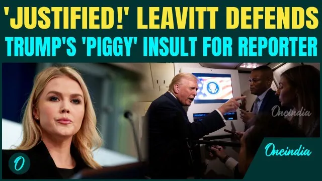 VIDEO: Leavitt SHAMELESSLY Defends Trump’s SHOCKING ‘Quiet, Piggy ...