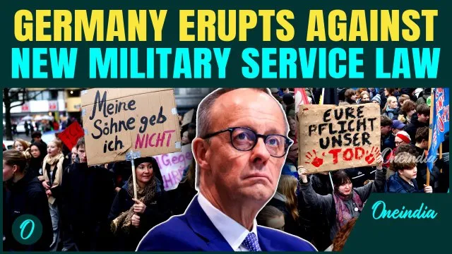 Germany BOILS! Massive Protests against Military Conscription Law| Merz ...