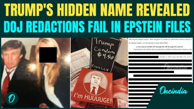 Epstein Files: DOJ Redactions FAIL As Trump's HIDDEN Name Revealed With ...