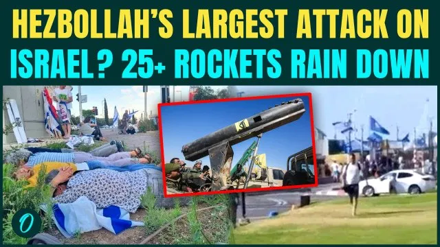Hezbollah POUNDS Israel With 25+ Rockets Within Hours | Israelis RUN ...