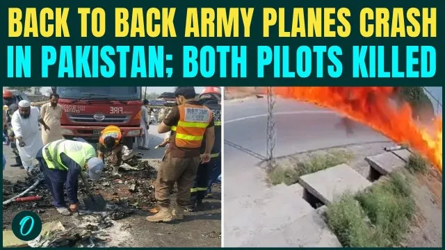 Pakistan PAF PAC MFI-395 CRASHES in Mardan During Training Flight After ...