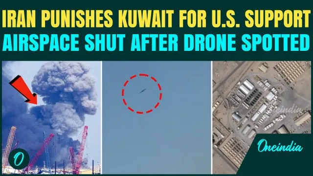 Iran TARGETS Kuwait For Supporting U.S.: Shahed Drone Swarm Hits U.S ...