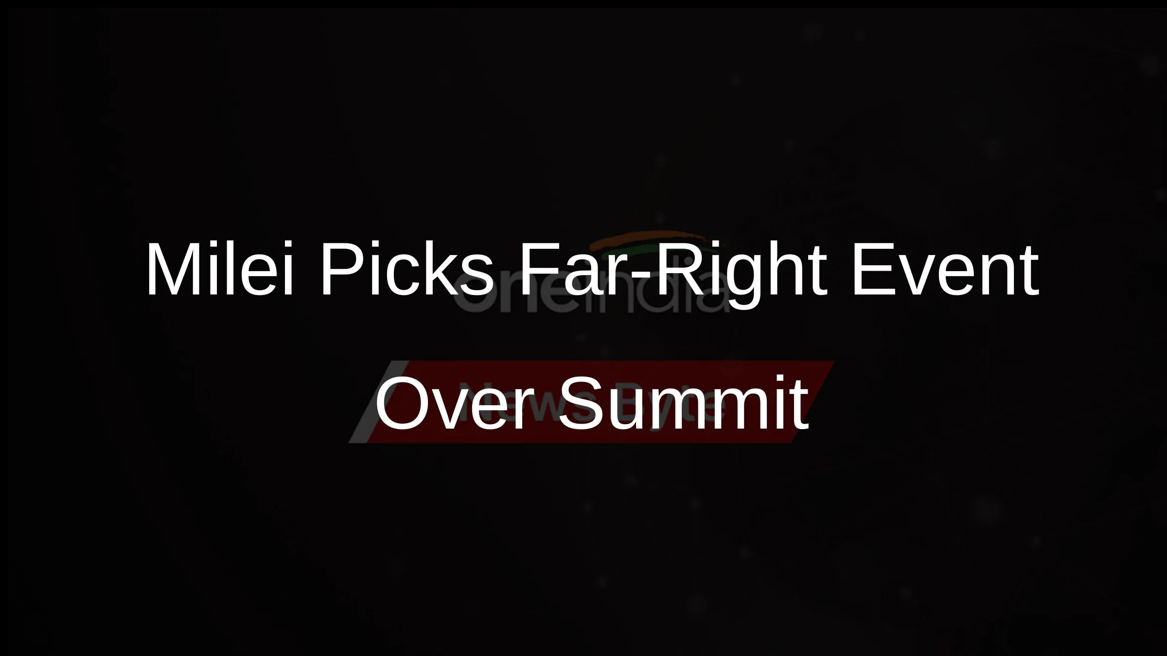 Javier Milei Sworn In As Argentina's New President - Oneindia News